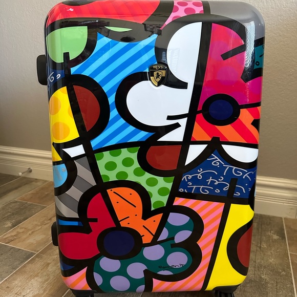 Britto | Bags | Hey Usa Britto Floral Rolling Suitcase | Poshmark